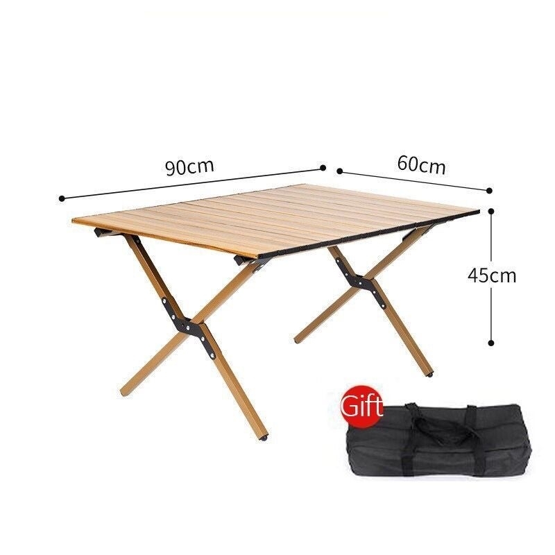 Jual Meja Lipat Outdoor Portable Camping Folding Table Aluminium 90cm ...