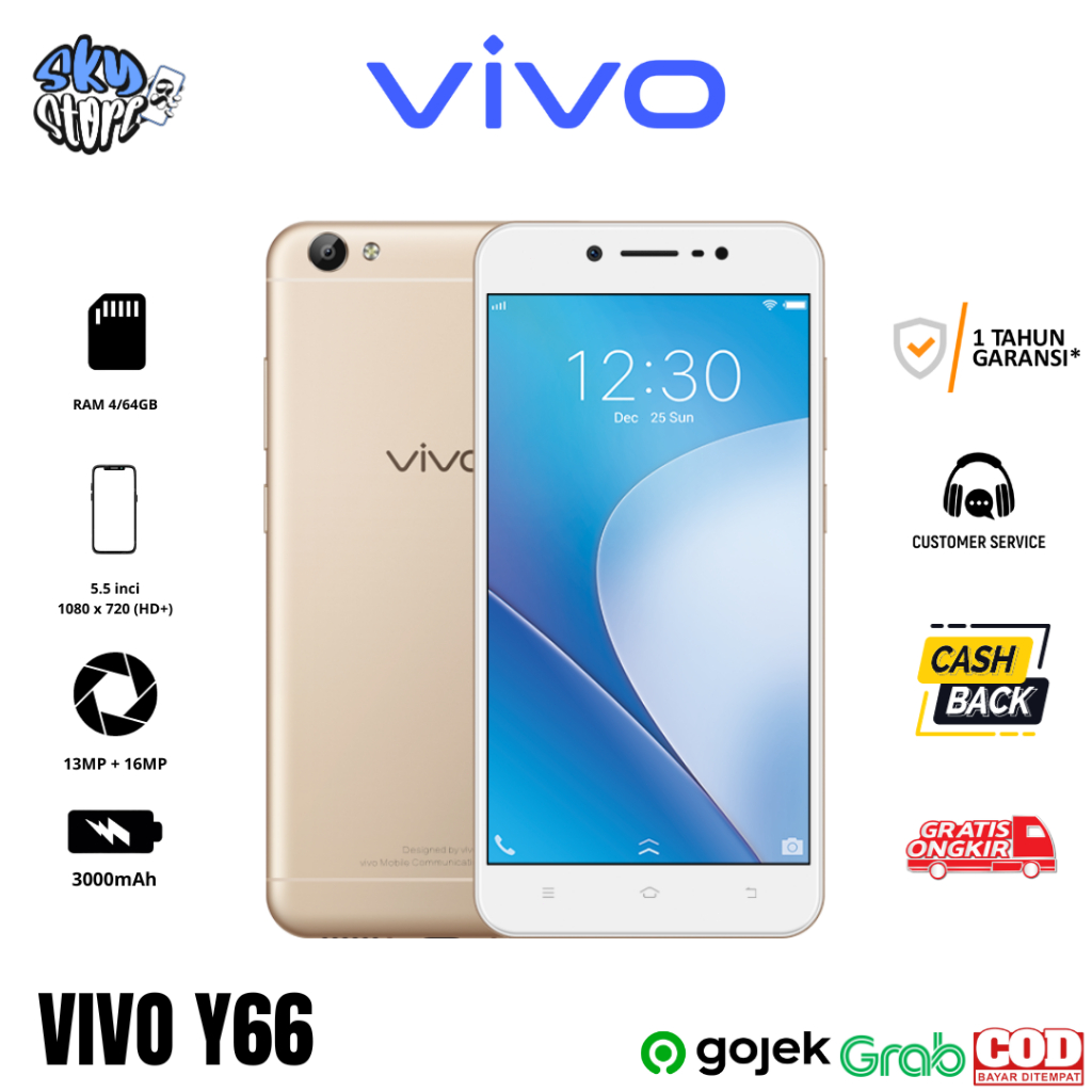 Jual VIVO Y66 RAM 4/64GB BERGARANSI 1 TAHUN | Shopee Indonesia