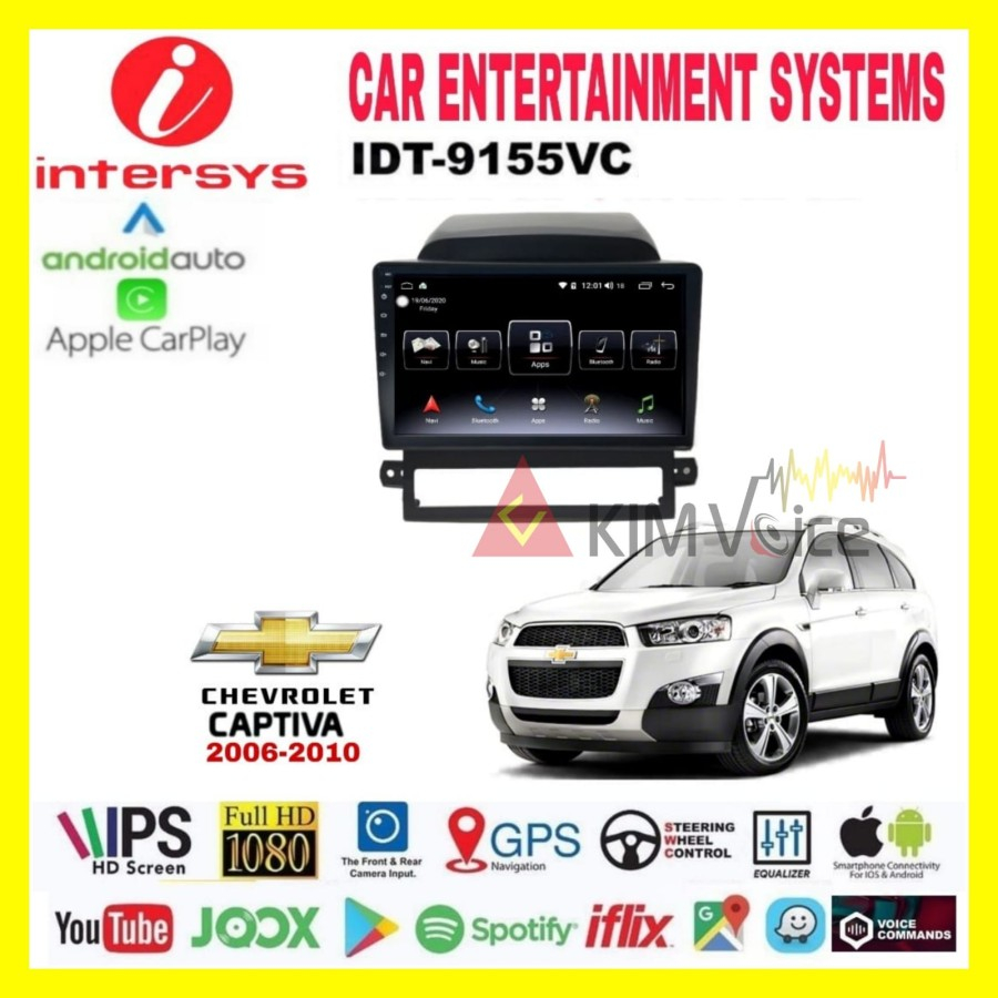 Jual Head unit Android Intersys 9 inch OEM Chevrolet Captiva 2008-2012 ...