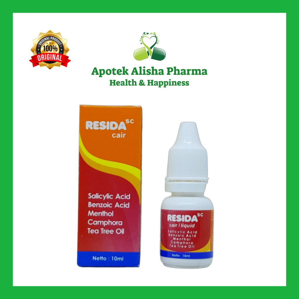 Jual Resida SC Cair 10ml Lusin ( 12 Botol ) Obat Oles Panu Kutu Air ...