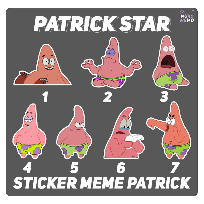 Jual STICKER MEME PATRICK STAR VIRAL | Shopee Indonesia