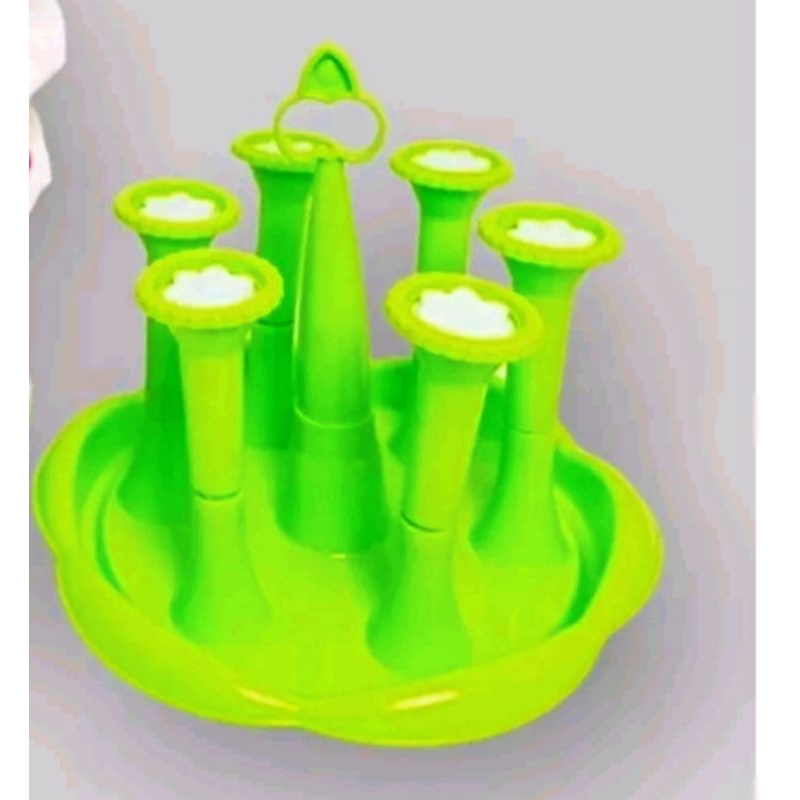 Jual tempat gelas berdiri isi 6/glass/gelas stand/rak plastik warna | Shopee Indonesia
