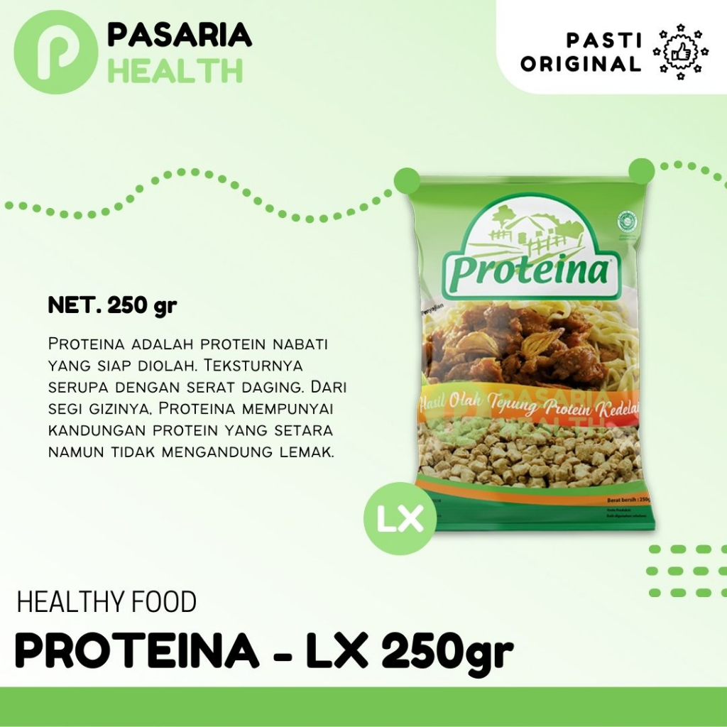 Jual Proteina LX 250gr Protein Daging Nabati Dari Jamur Vegetarian/Vege ...