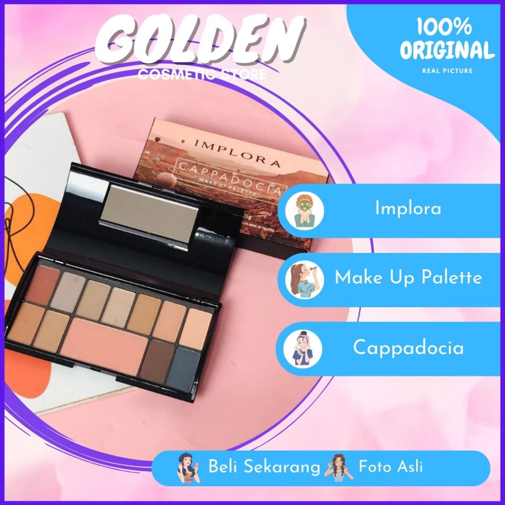 Jual IMPLORA Cappadocia Make Up Palette | Shopee Indonesia