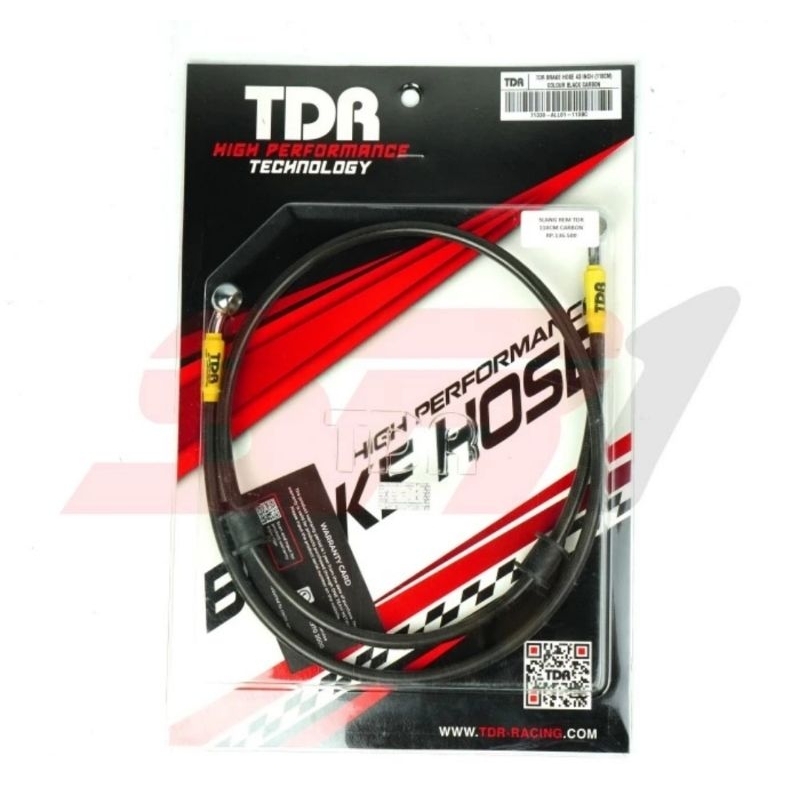 Jual SELANG REM TDR 110CM BLACK CARBON | Shopee Indonesia