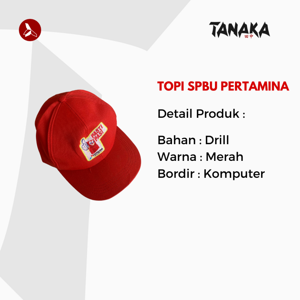 Jual Seragam Topi SPBU Pertamina | Topi SPBU | Searagam SPBU Pertamina ...