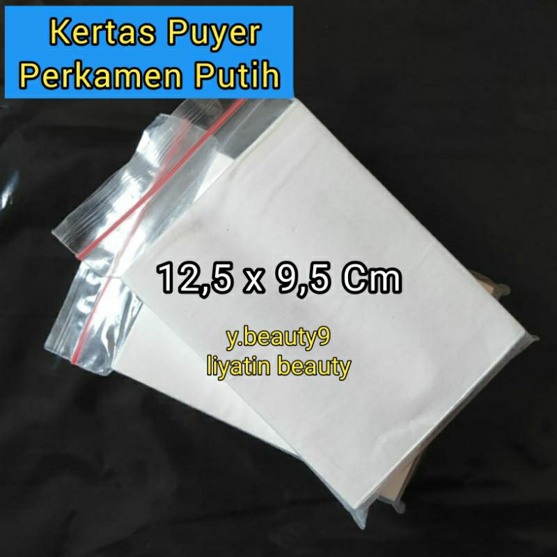 Jual Kertas Puyer Obat (XL) Kertas Puyer 12,5x9,5 Cm Putih Isi 250 lembar Kertas Perkamen Putih ...