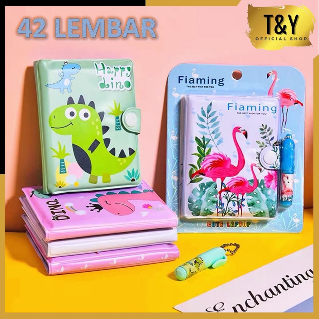 Jual T&Y Set Mini Note Book Notes 42Lembar Unicorn Free Pena Kartun ...
