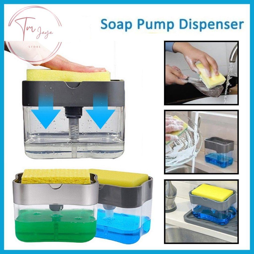 Jual Tempat Sabun Dispenser automatis Cuci Piring 2in1 Pump Holder ...