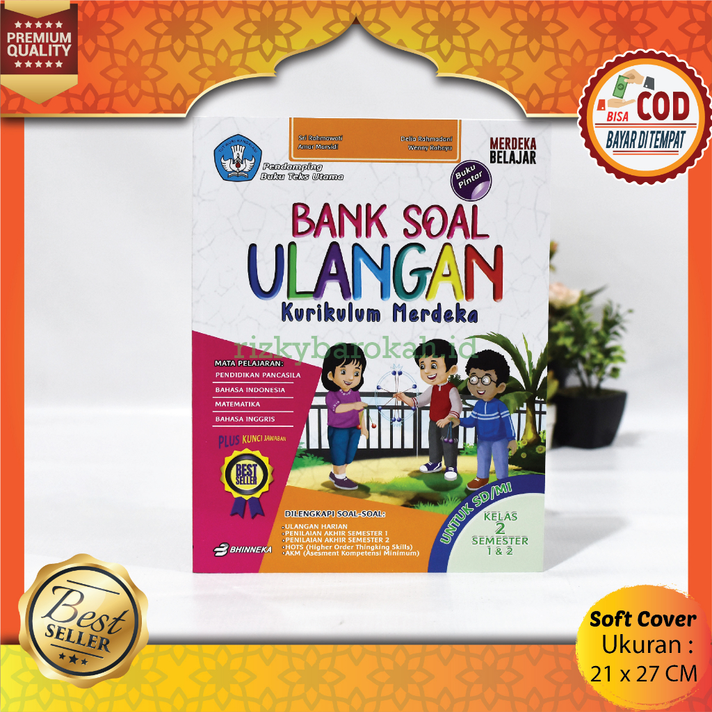 Jual Buku Bank Soal Kelas 2 II SD MI Dilengkapi Soal Latihan Ulangan Harian Plus Kunci Jawaban ...