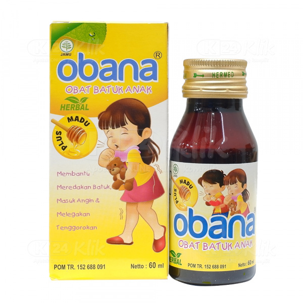 Jual Obana Sirup 60ml Obat Meringankan Batuk Kering Anak | Shopee Indonesia