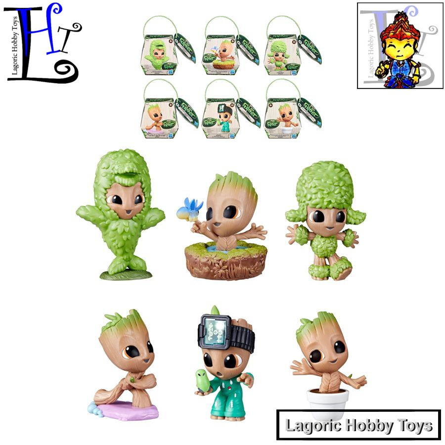 Jual Marvel I am Groot Mini Figure GOTG Set 6Pcs Original Mainan Figure ...