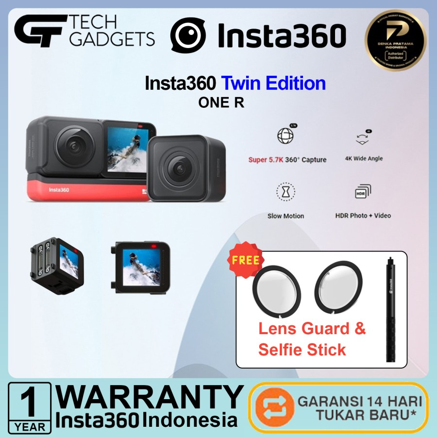 Jual Insta360 One R Twin Edition / Insta 360 One R Twin / kamera action ...