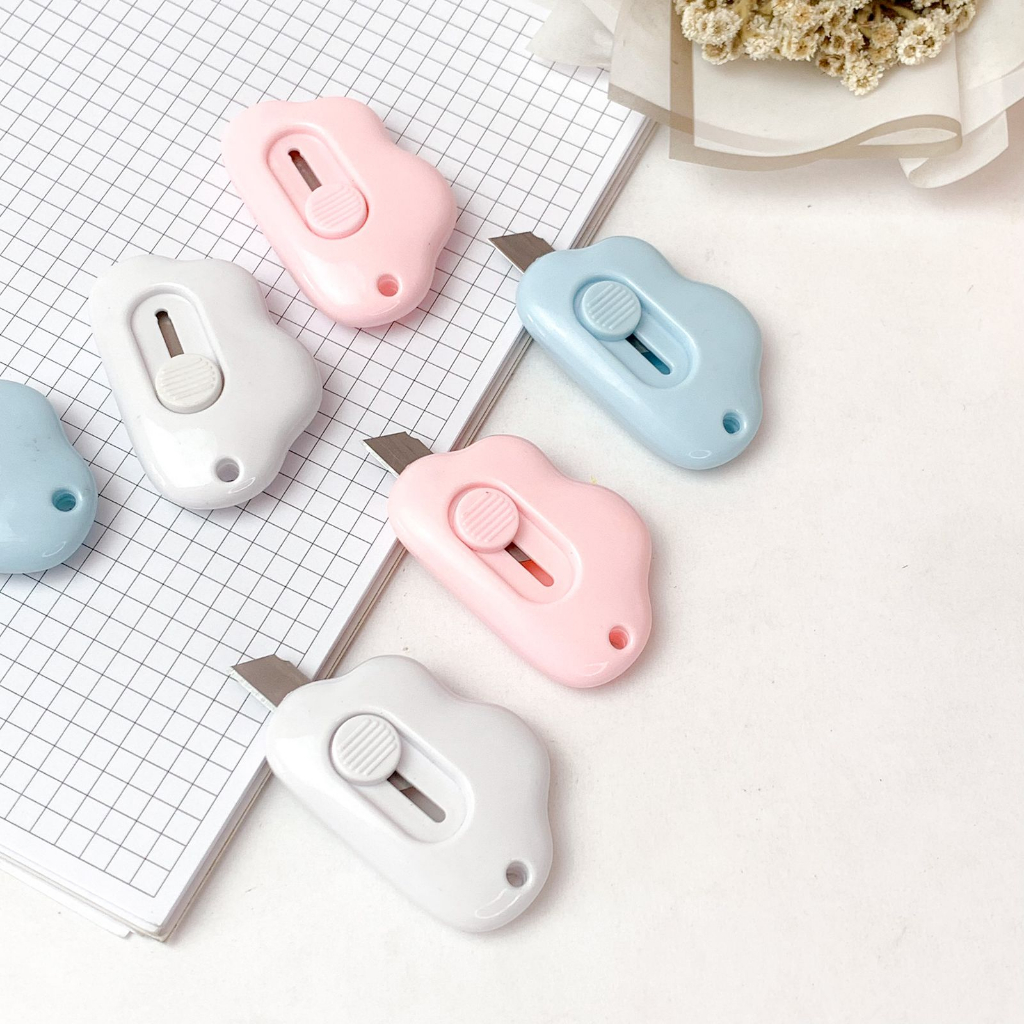 Jual Cutter Mini Awan Cloud Aesthetic Cutter Portable Pastel Colour ...