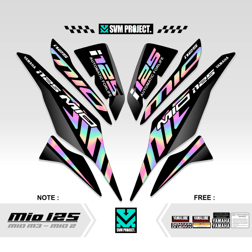 Jual STRIPING MIO 125 MOTIF 30 / STICKER MIO M3 / Z / 125 / SOLARIZ ...