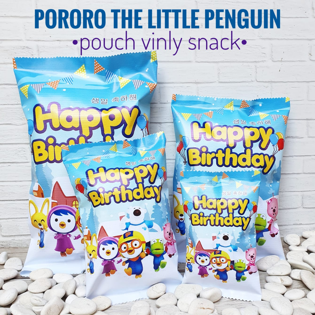 Jual Pororo Pouch Snack Vinyl Kemasan Snack Hampers Birthday Jumbo ...