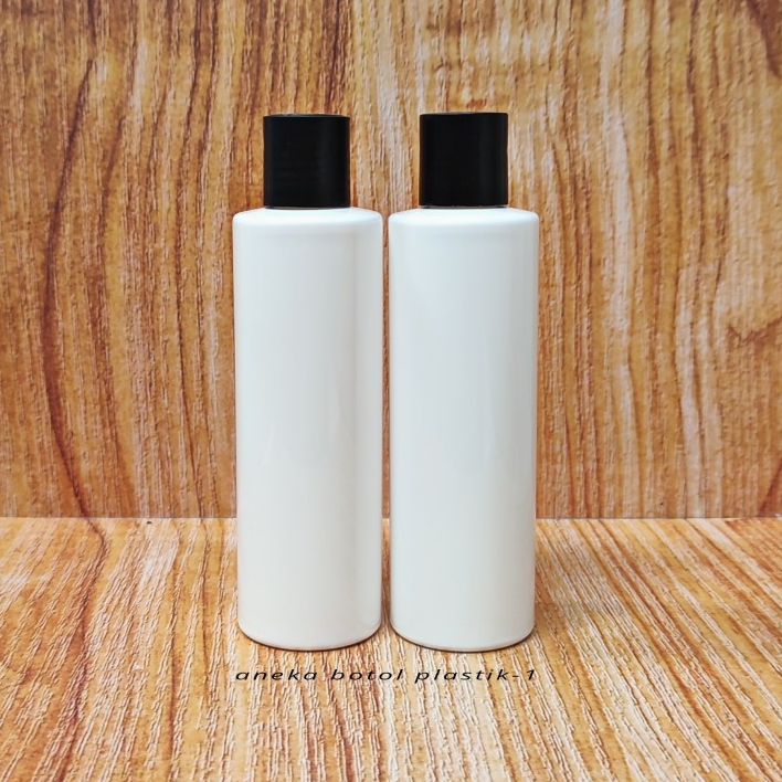Jual Botol Presstop 200Ml Rf Putih Tutup Hitam / Botol Plastik Pet ...