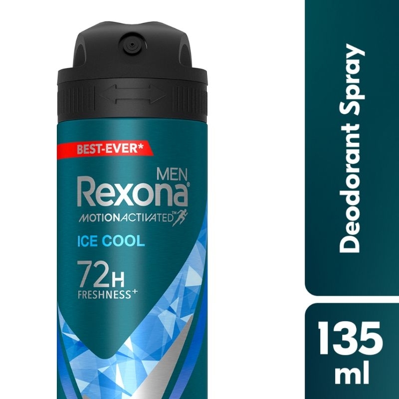Jual Rexona Motion Activated Deodorant Spray Ice Cool Menthol - Sport Defense 135ml | Shopee ...