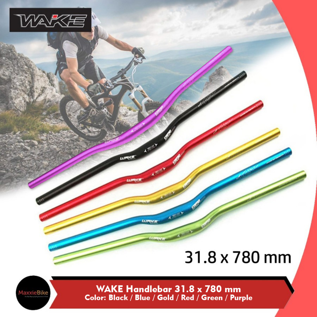 Jual Wake Rise Handlebar Stang Sepeda 31.8 x 780 mm OS Oversize Rise 30mm Setang MTB Alloy ...