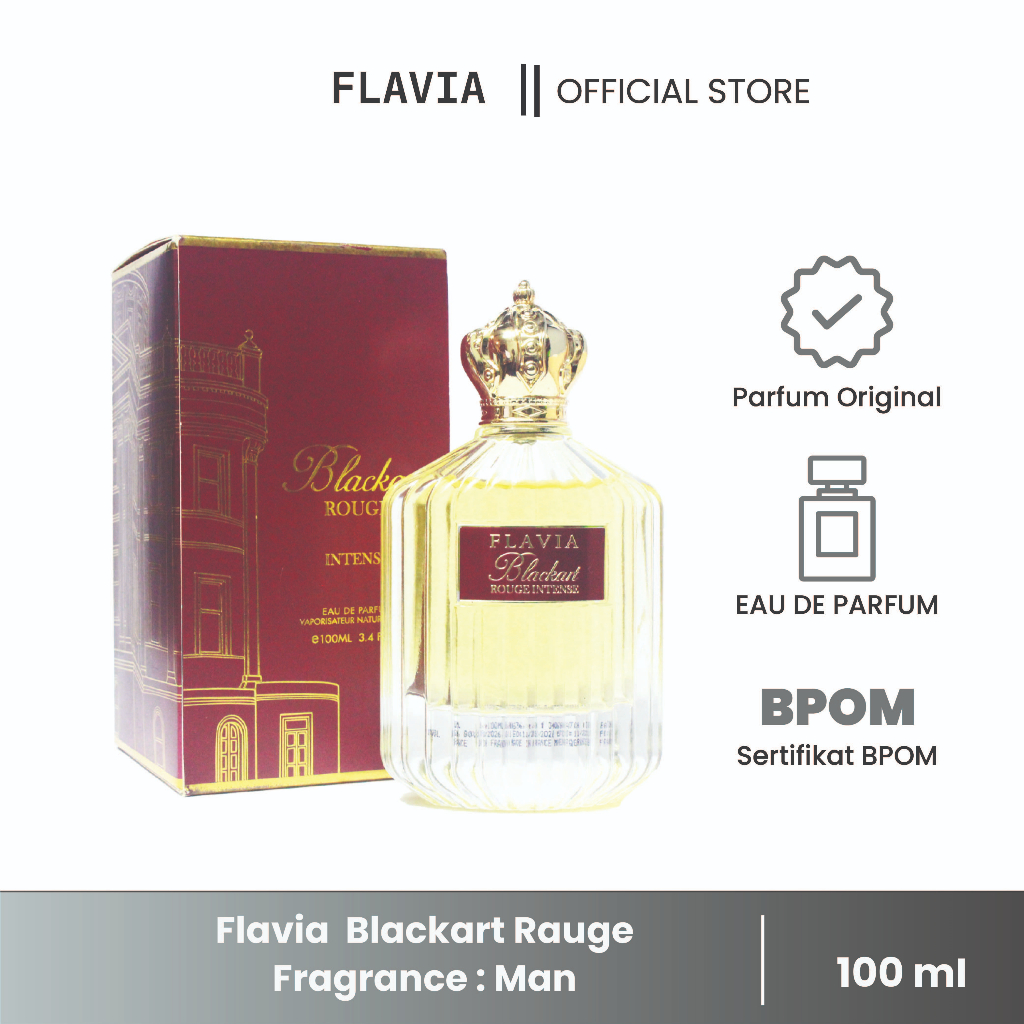 Jual Flavia Blackart Rouge Parfum For Man EDP 100 ML | Shopee Indonesia