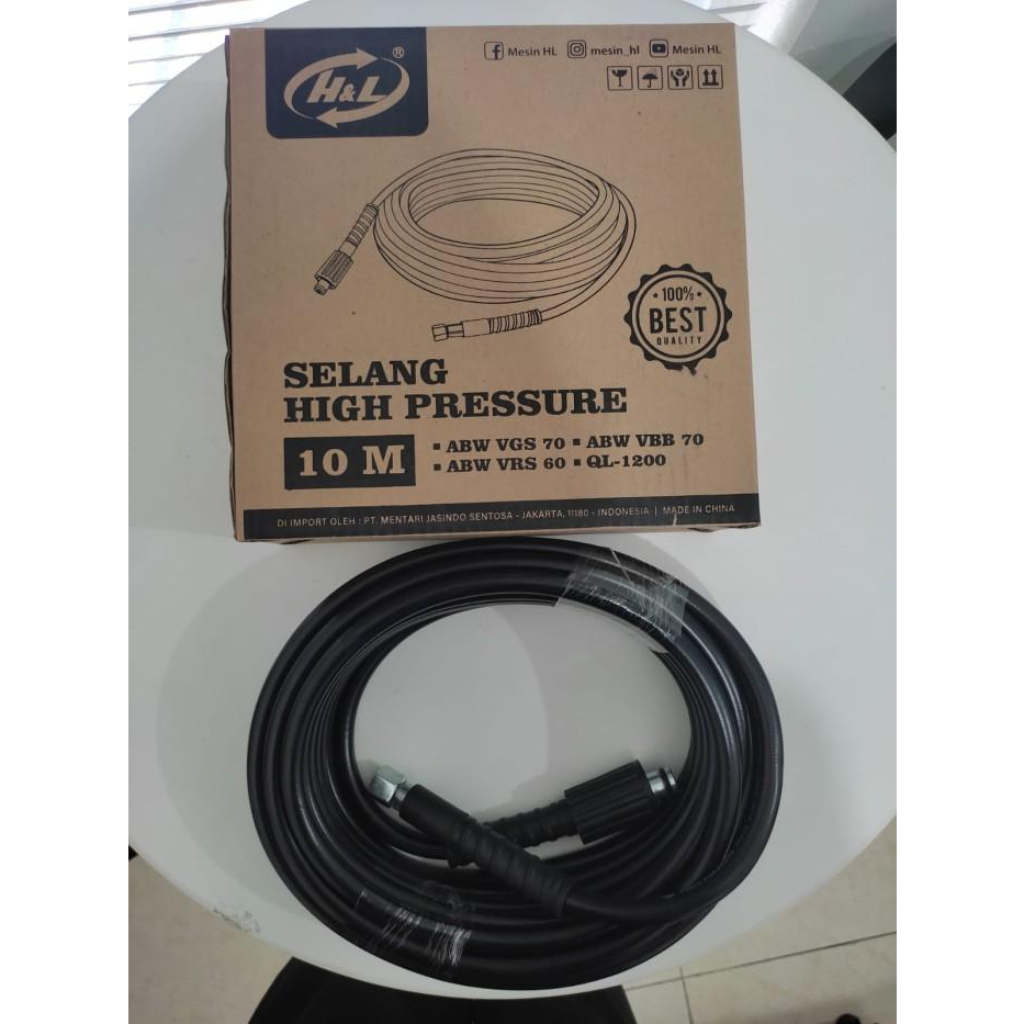 Jual selang mesin jet cleaner 10m H&L universal high pressure hose 10 ...