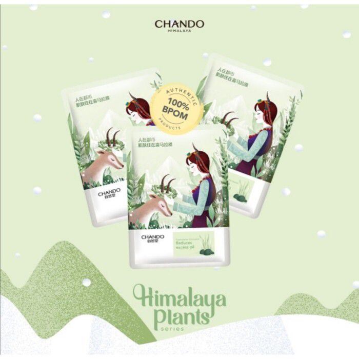Jual CHANDO Himalaya Thamnolia Purifying Mask isi 5/pack | Untuk Wajah ...