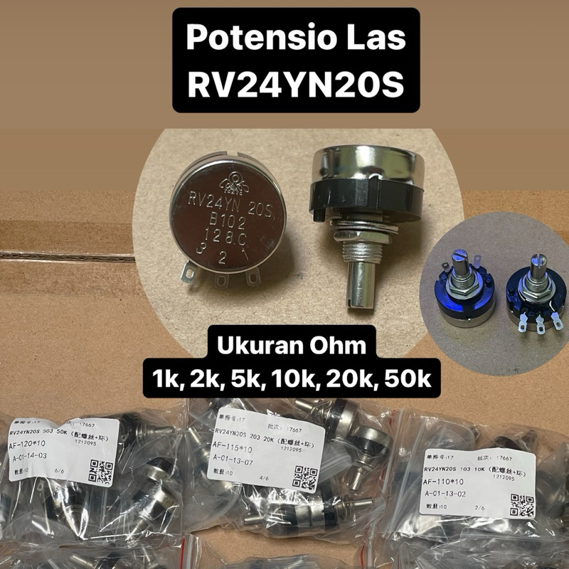 Jual RV24YN20S Potensio Las RV24YN 20S 1k 2k 5k 10k 20k 50k | b502 b103 RV 24 YN 20 S | Shopee ...