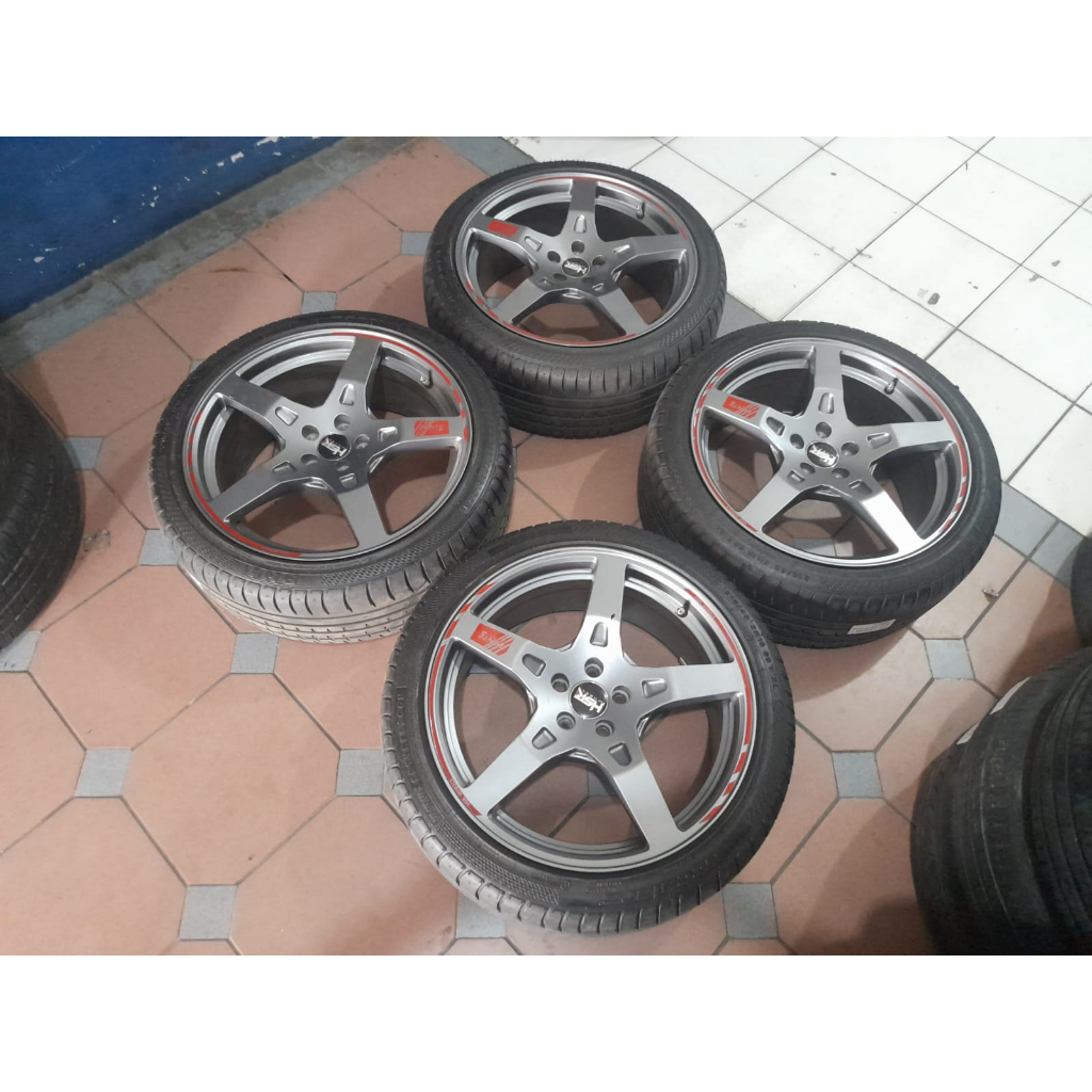 Jual VELG BEKAS MOBIL RESING HSR PENTE RING 18 PCD 5X100 + BAN U/ ALTIS ...