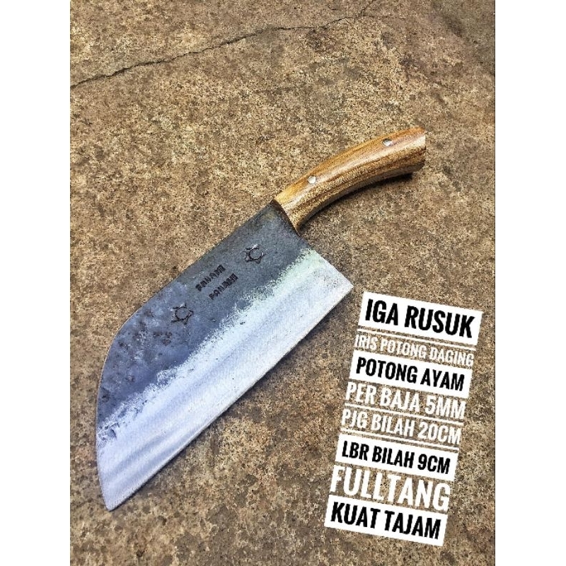 Jual pisau daging iga rusuk potong ayam per baja 5mm | Shopee Indonesia