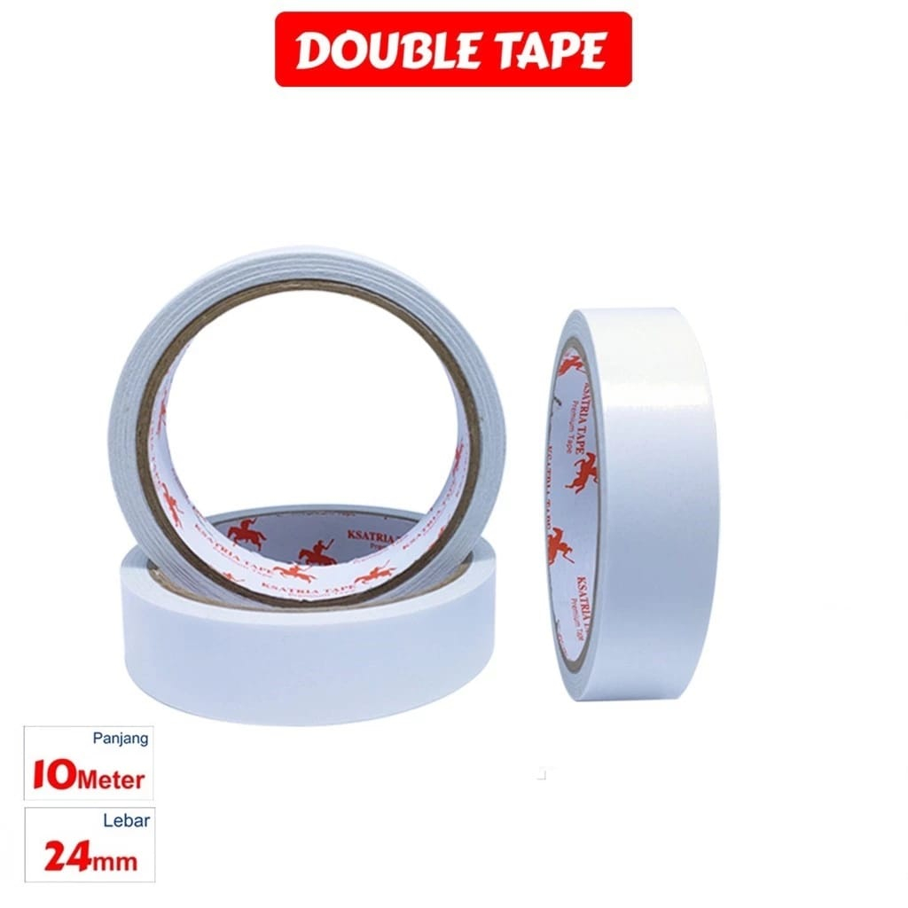 Jual Isolasi Double Tape Dobel Tip Kertas 24mm | Shopee Indonesia