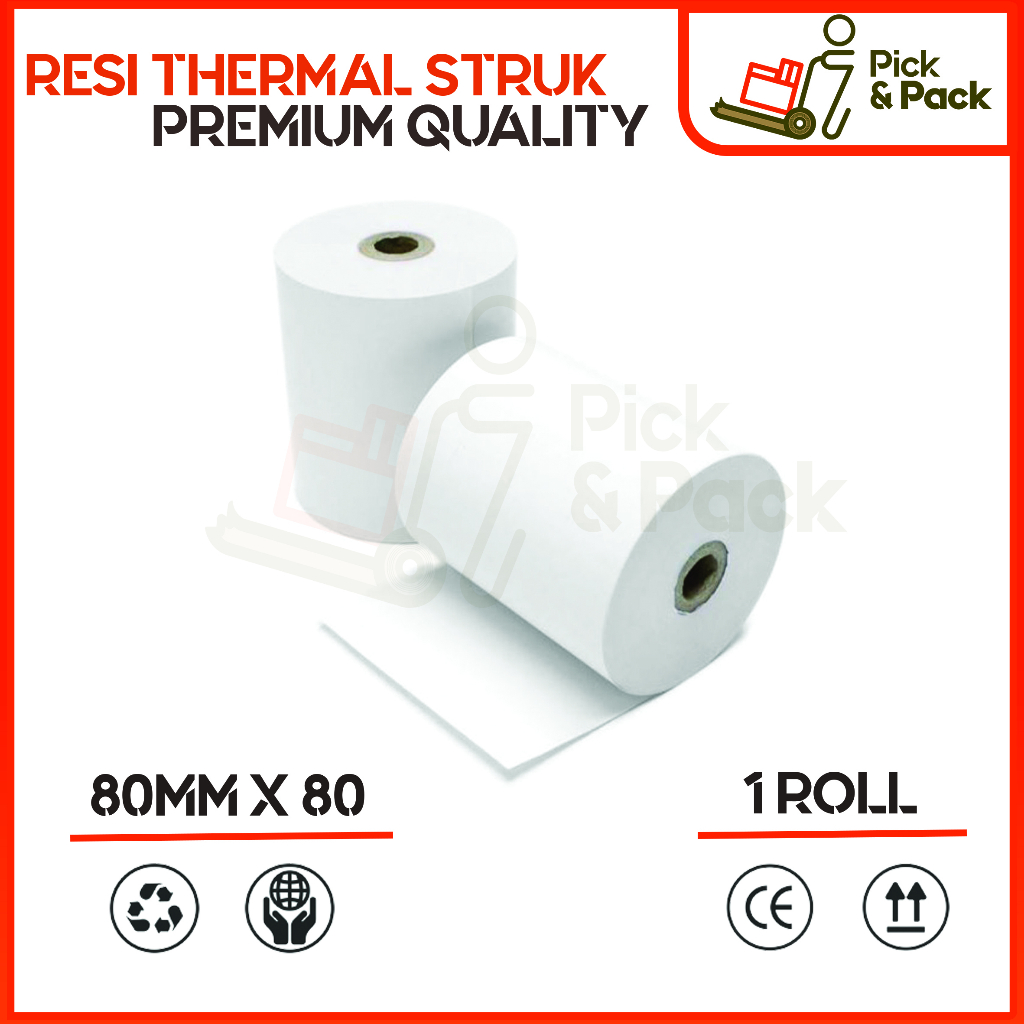 Jual kertas struk 80x80 core 15 mm / struk 80 x 80 / struk 80 x 80mm ...
