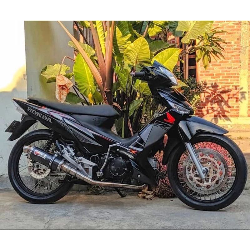Jual stripping lis sticker standar ori Honda SUPRA X 125 R warna hitam ...