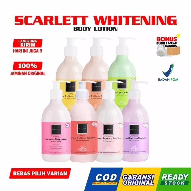 Jual BODY LOTION SCARLETT MINI 30ML | Shopee Indonesia
