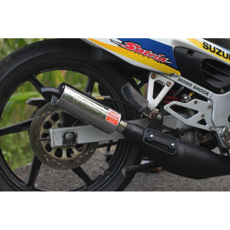 Jual Knalpot satria 2 tak Hiu Lumba Press Premium suara prepet | Shopee ...