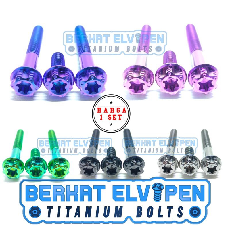 Jual Baut Titanium Gear Head Behel Behel Vario 125 150 Old New 2018 Gr5 ...