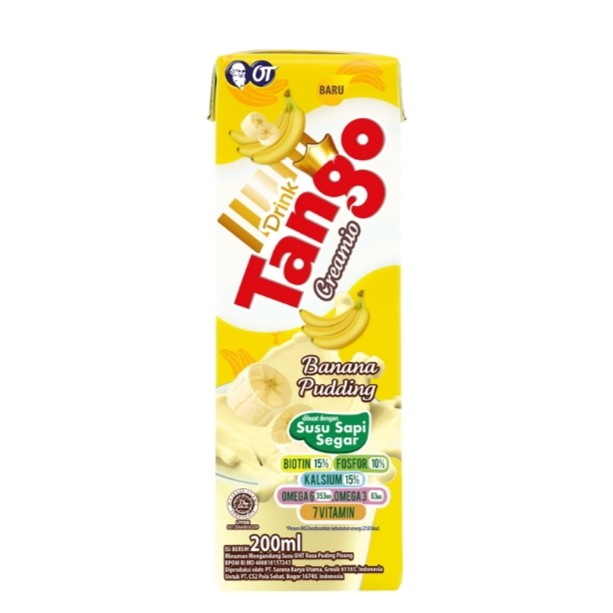 Jual Tango Drink Creamio Susu UHT Banana Pudding 200 ml | Shopee Indonesia