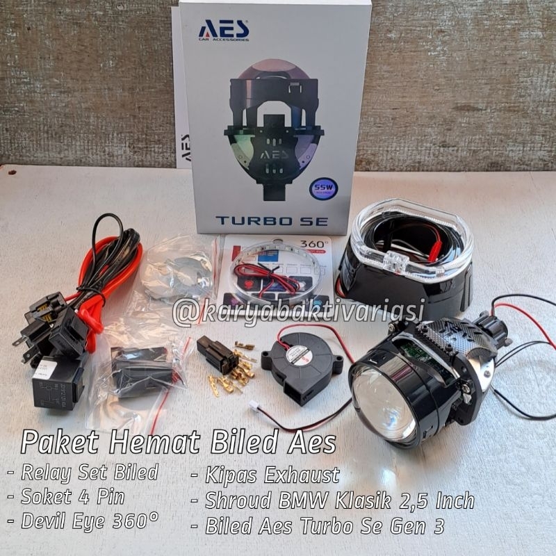 Jual PAKET BILED AES TURBO GEN 3 | Shopee Indonesia