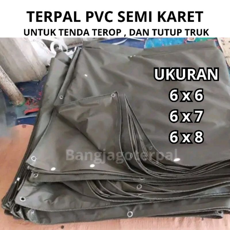 Jual Terpal Tenda Terop Dan Tutup Truk PVC Semi karet 6x8 6x7 6x6 Kuat ...
