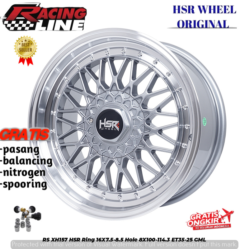 Jual VELG MOBIL RACING RING 16 UNTUK JAZZ BRIO AGYA SIGRA BALENO YARIS VIOZ ALYA DLL | Shopee ...