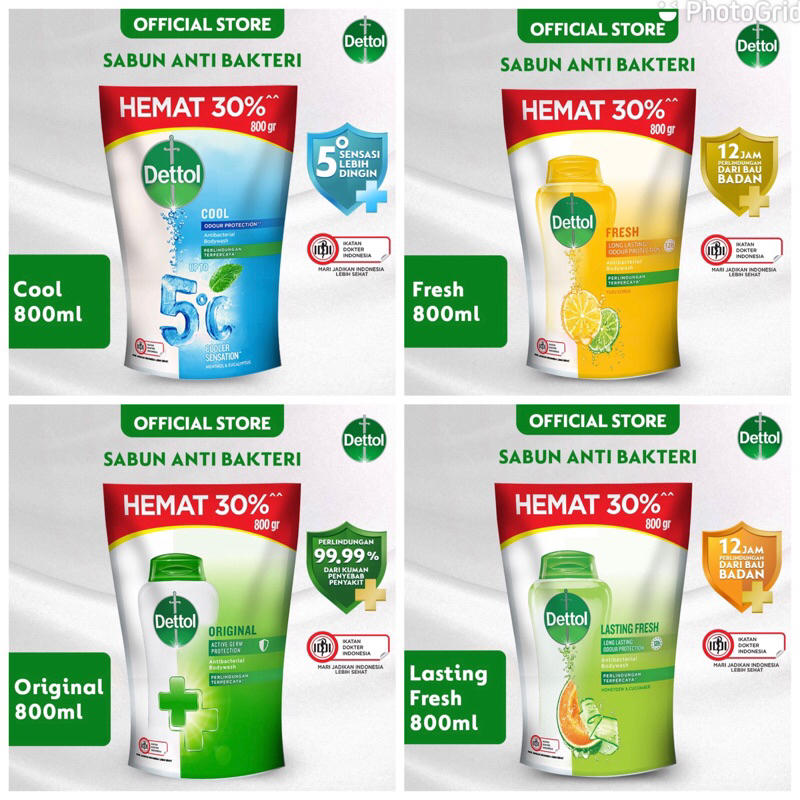 Jual Dettol Body wash 800/720 ML | Shopee Indonesia