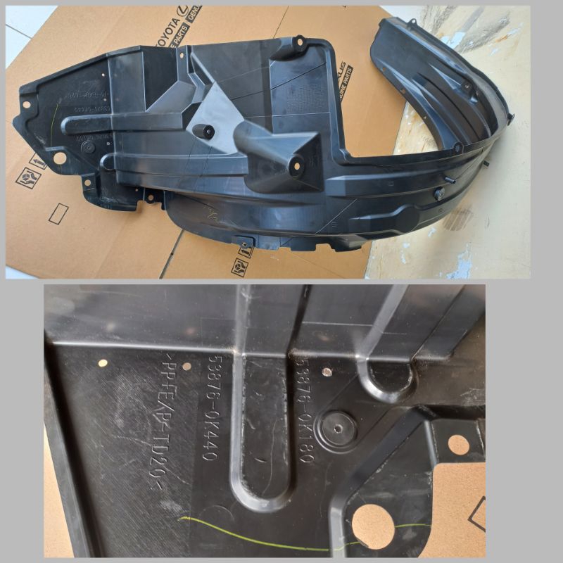 Jual LINER FENDER DEPAN TOYOTA INNOVA REBORN ORIGINAL | Shopee Indonesia