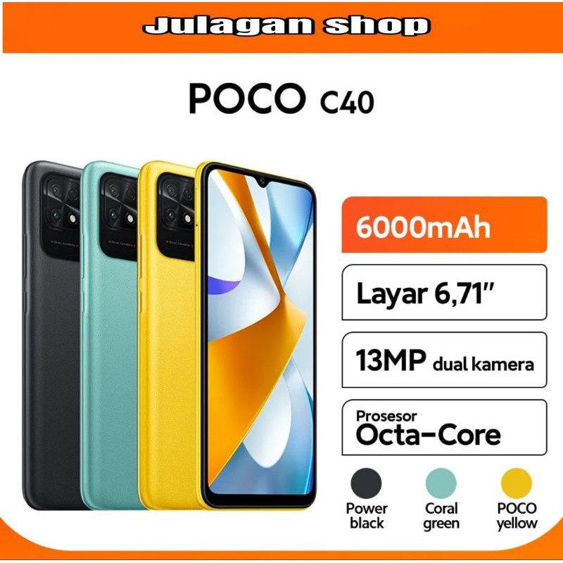 Jual Poco C40 4/64GB | Shopee Indonesia