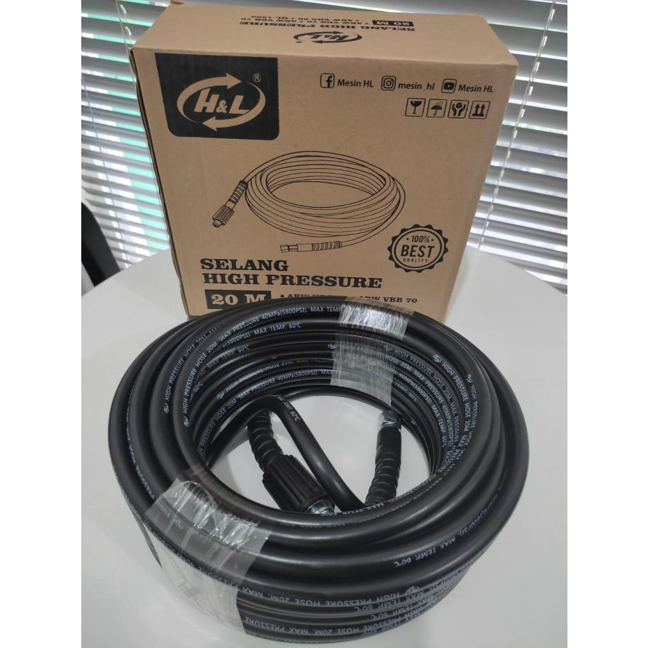 Jual H&L Selang Jet Cleaner 20M - Selang High Pressure | Shopee Indonesia