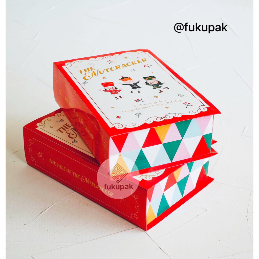 Jual Christmas Book Shaped Hamper Box (10pcs) | Shopee Indonesia