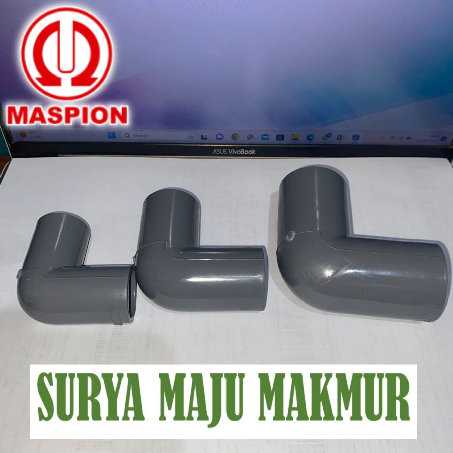 Jual KENI 1/2" 3/4" 1" MASPION ELBOW 1/2" 3/4" 1" SAMBUNGAN PIPA KENI ...