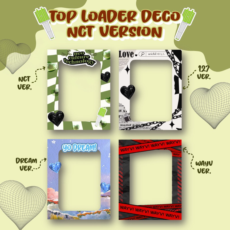 Jual TopLoader Deco NCT Photocard Deco Holder PC POCAHOL CAHOL ...