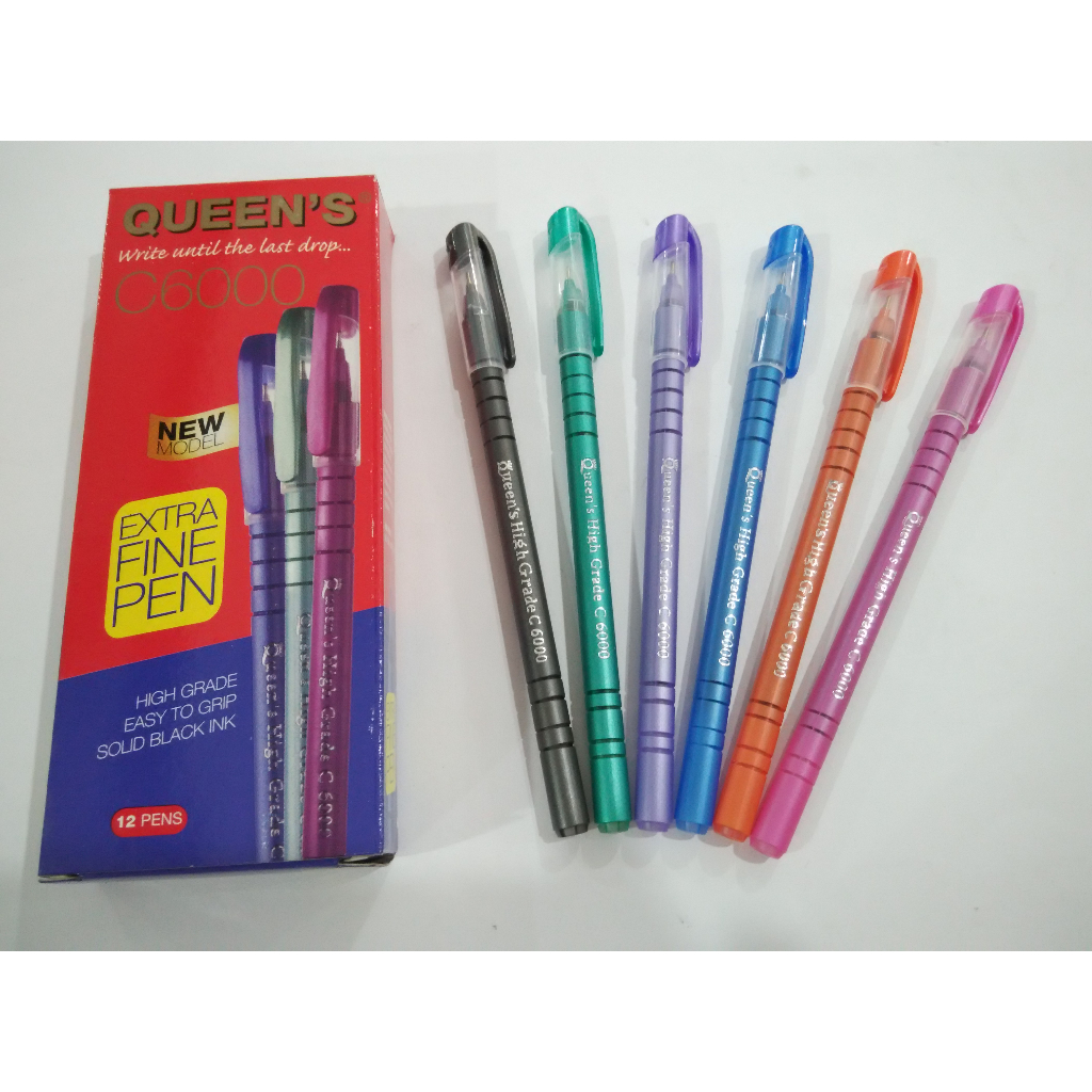 Jual Bolpen Queen's C6000 Extra Fine | Shopee Indonesia