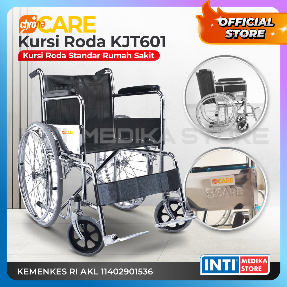 Jual CHRONA CARE - Kursi Roda STANDAR Rumah Sakit KJT601 | Shopee Indonesia