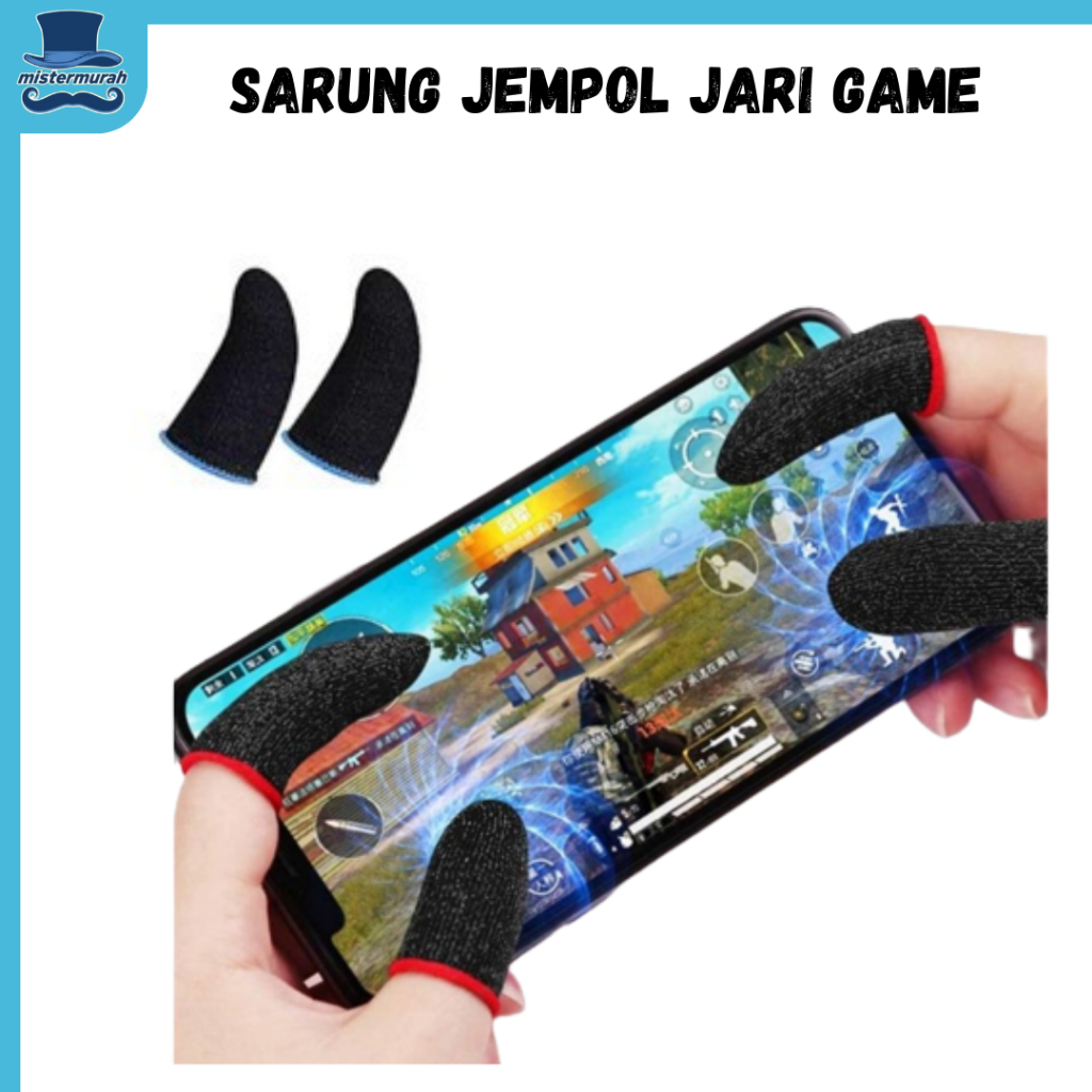 Jual Sarung Jempol Jari Game Finger Gloves Anti Keringat Layar Sentuh ...