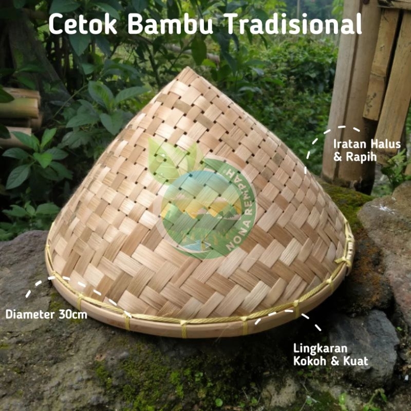 Jual Cetok Bambu Untuk Kukusan Nasi Tumpeng Diameter 30cm Panjang 24cm ...